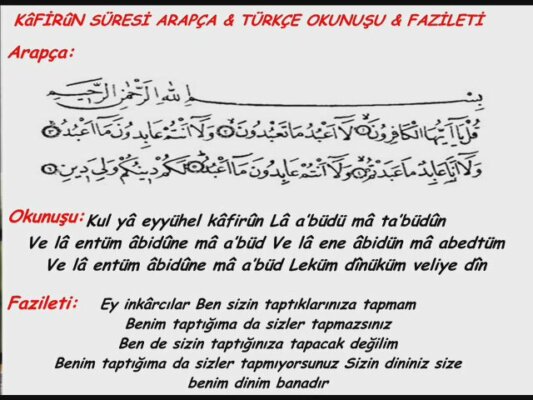 Kâfirûn Sûresinin Faziletleri, Anlamı, Şifası, Konusu, Gizemi ve Sırları